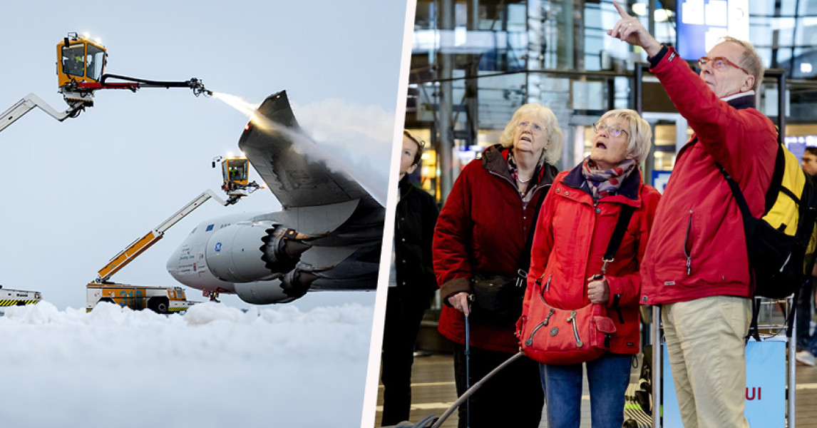 Reizigers zijn wanhoop nabij door chaos op Schiphol: 'Maar vier plekken ...